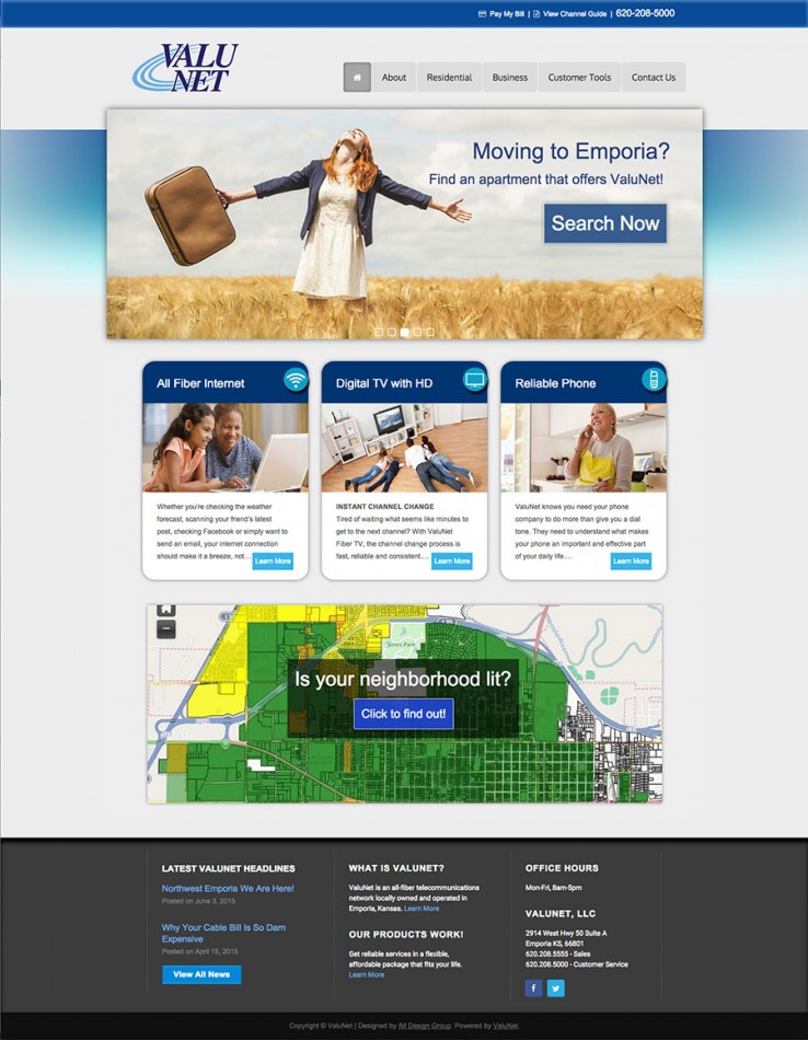 ValuNet Website | IM Design Group
